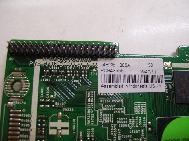 Sanyo DP42740 Digital Main & Analog Board 1LG4B10Y0660A & 1LG4B10Y06900 ...