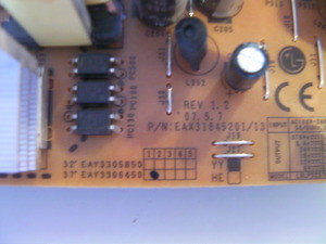 LG 37LC50C-UA Power Supply Board EAX31845201/13 / EAY33064501 ...