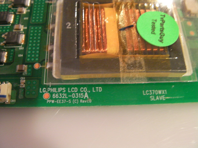 Vizio VX37L HDTV MASTER & SLAVE Inverter Board Set 6632L-0314A & 6632L ...