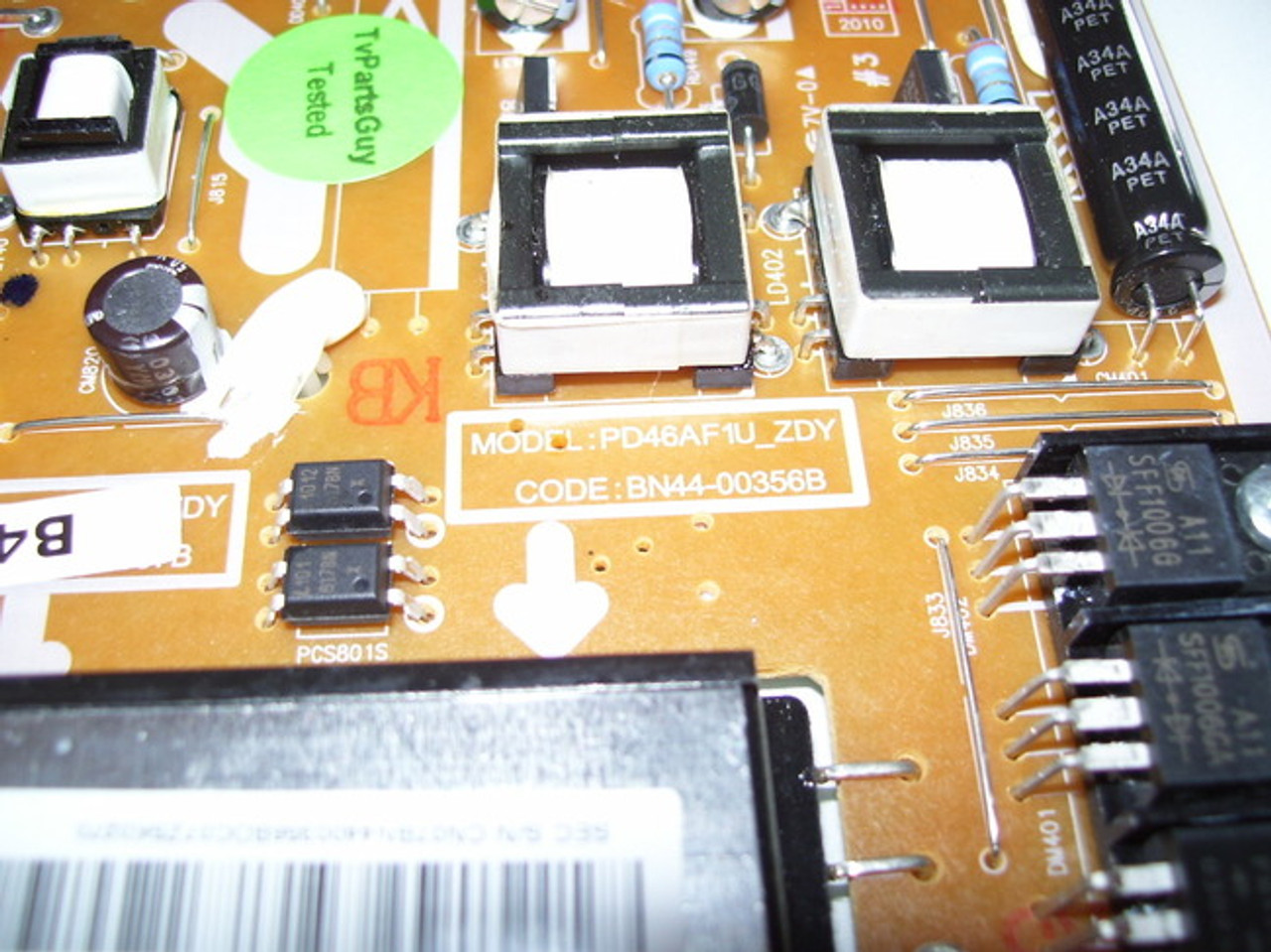 Samsung UN40C6300SFXZA Power Supply Board PD46AF1U_ZDY / BN44-00356B ...