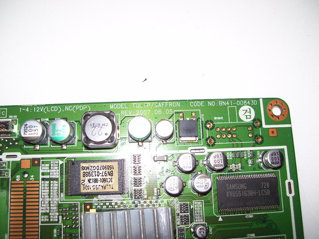 Samsung LNT5265FX/XAA Main Board BN41-00843D / BN94-01199L - TvPartsGuy.com