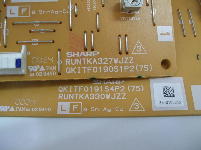 Sharp LC-52D85UN Inverter Board Set OF 4 RUNTKA327WJZZ & RUNTKA328WJZZ ...