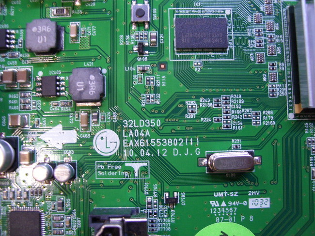 LG 32LD350-UB Main Board EAX61553802(1) / EBU61005102 - TvPartsGuy.com