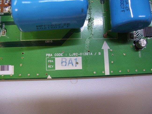 Samsung HP-S5053 Y-Sustain Board LJ41-04516A / LJ92-01391A - TvPartsGuy.com