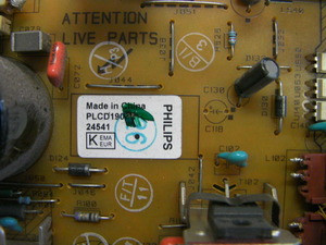 Philips 32PFL5322D/37 Power Supply Board 312242331822 / PLCD190P5 ...