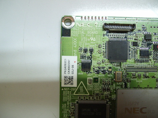NEC PX-42VP4A Digital Board 942-200529 / PKG42B3C1 - TvPartsGuy.com