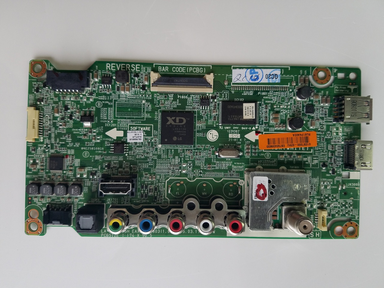 LG 55LF6000-UB.BUSYLJR Main Board EBT63439833 / EAX66242603 ...