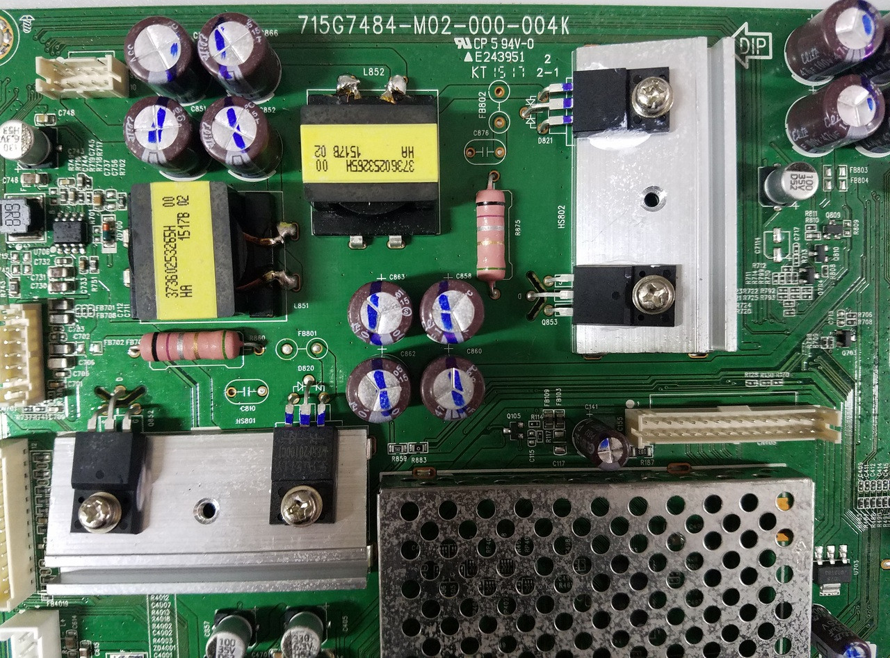 Vizio E55-C1 Main Board 756TXFCB02K0150 / 715G7484-M02-000-004K ...
