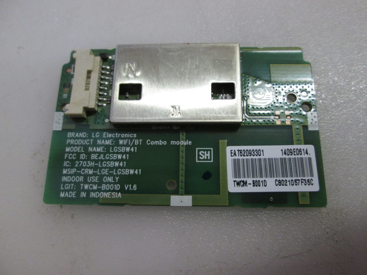 LG WI-FI Module EAT62093301 / LGSBW41, 141852220029J - TvPartsGuy.com