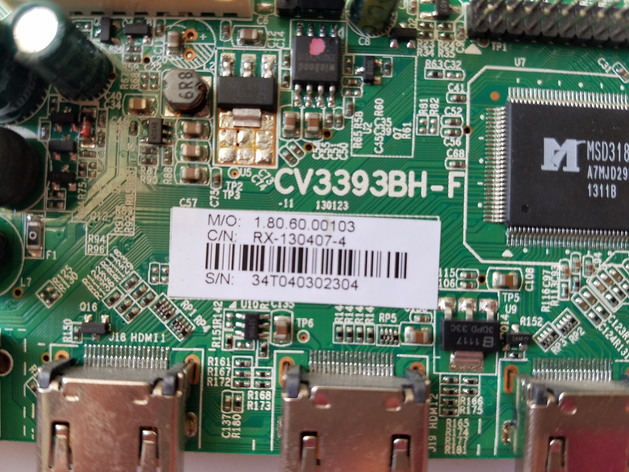 Element ELEFT466 Main Board 34T04030 / CV3393BH-F - TvPartsGuy.com