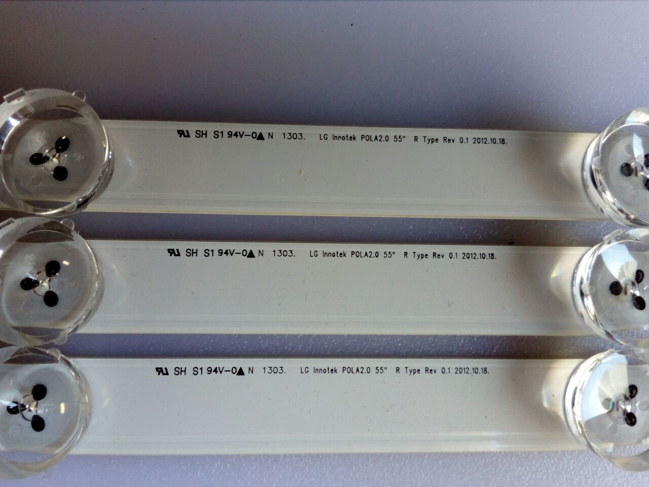 LG 55LN5700-UH LED STRIPS LG INNOTEK POLA2.0 55" R TYPE REV 0.1 ...
