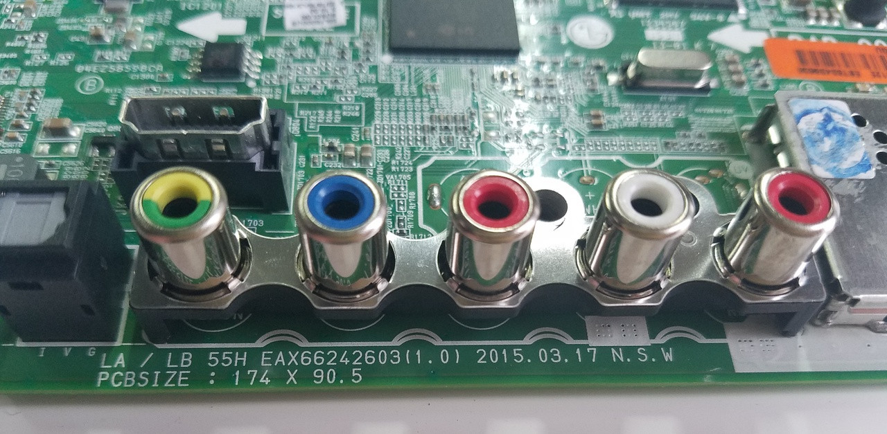 LG 55LF6000-UB Main Board EBT63439838 / EAX66242603 (1.0) - TvPartsGuy.com