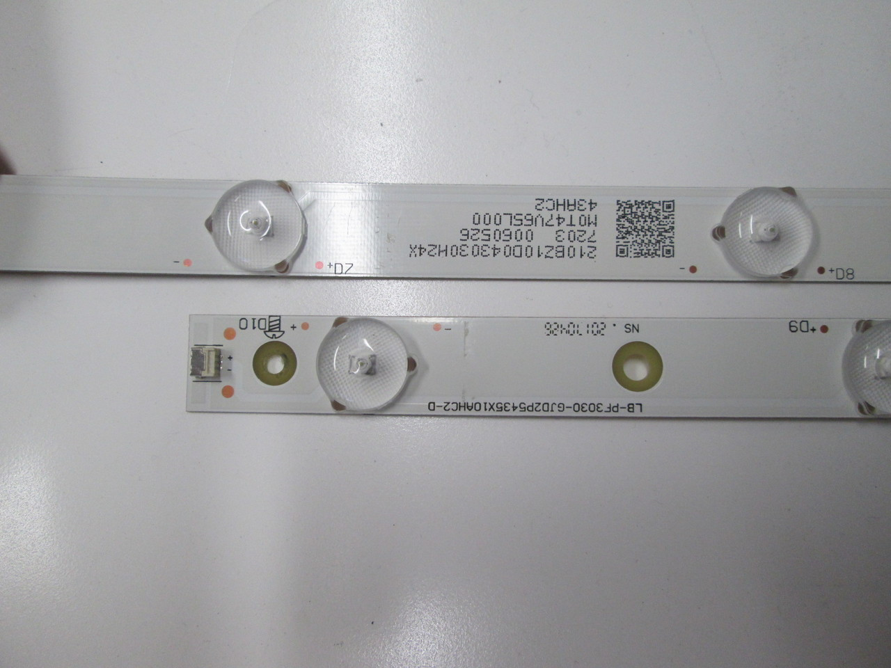 Insignia NS-43DR620NA18 LED light strips Complete Set of 5 LB-PF3030 ...
