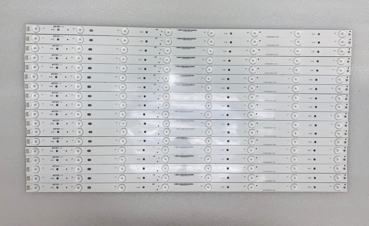 Vizio E700I-B3 LED Light Strips Complete Set of 18 E700DLB003-002 ...