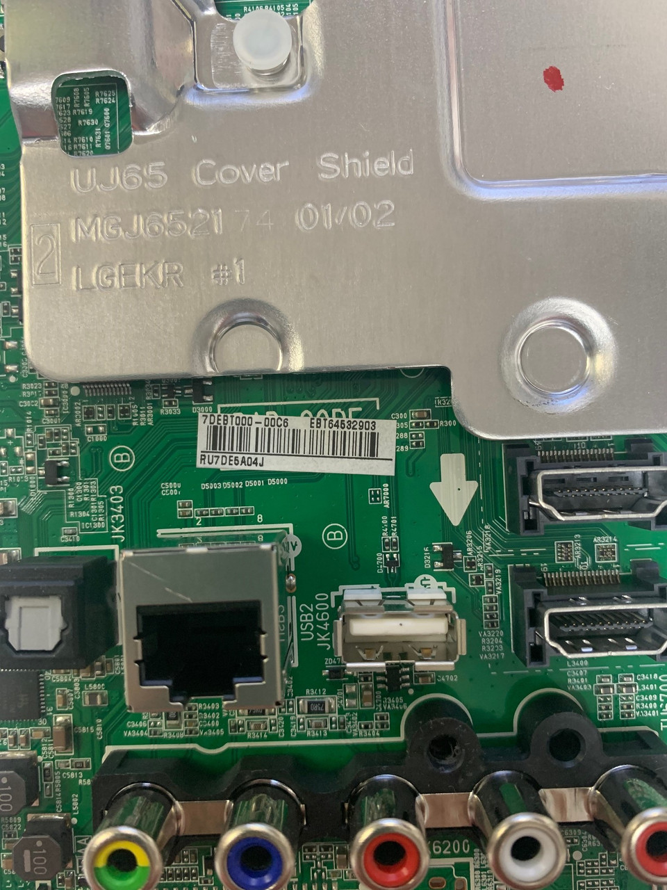 LG 65UJ7700-UA Main Board EAX67187104 / EBT64532903 - TvPartsGuy.com