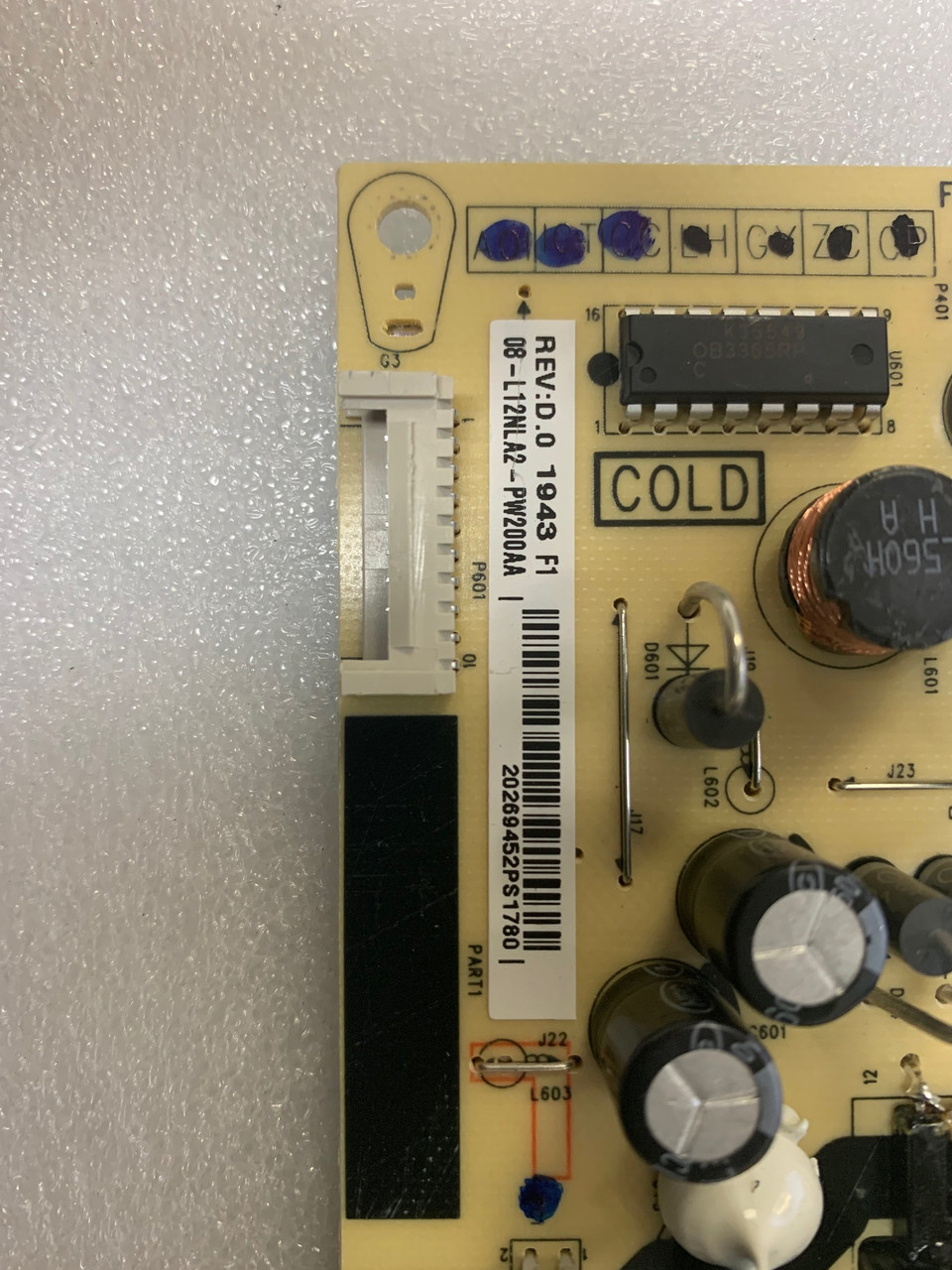 TCL 55S423 Power Supply Board 08-L12NLA2 -PW200AA - TvPartsGuy.com