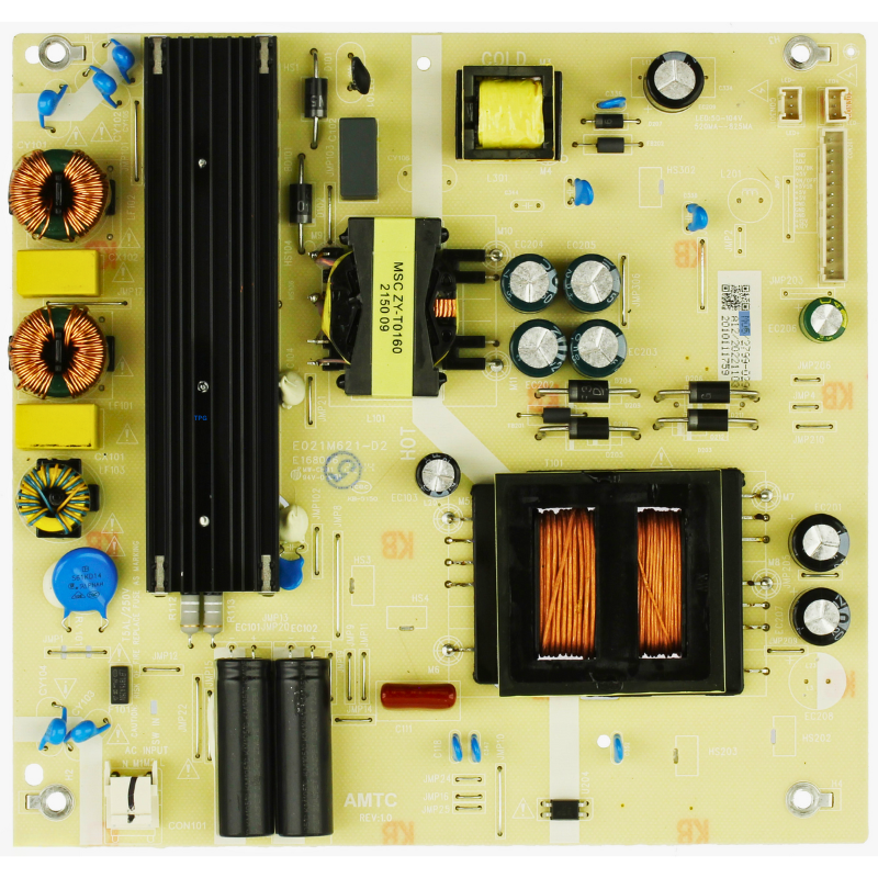 TV6507-ZC02-01 / 514C6507M05 / M05 ONN 100012587 Power Supply Board ...