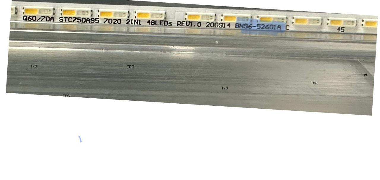 Samsung QN75Q7DRAFXZA LED light strips in metal casing BN96-52601A ...