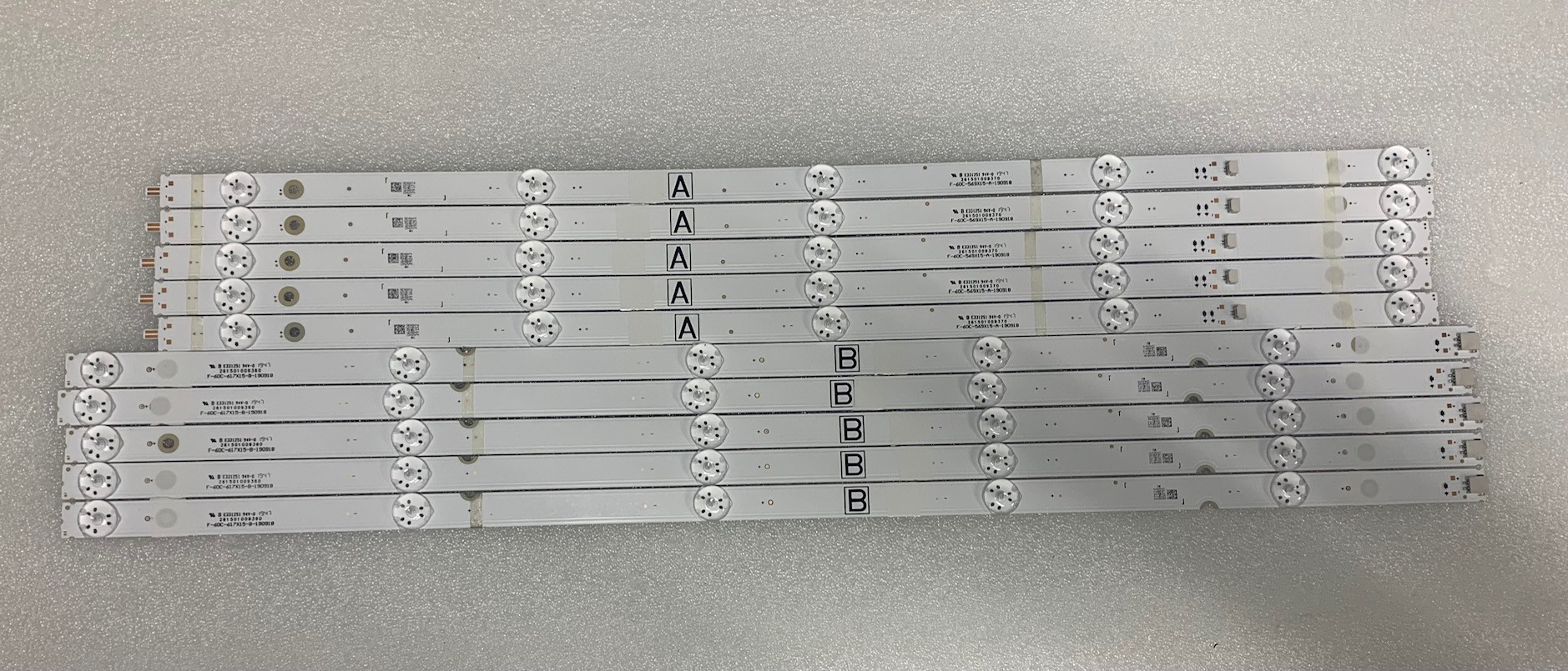 Vizio V605-G3 LED Light Strips Set of 10 E331251 - TvPartsGuy.com