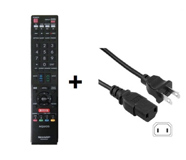 Sharp LC-80LE844U REMOTE ConTROL AND Power CORD Combo - TvPartsGuy.com