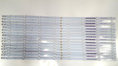 Original LED Light strips complete Set of 16 LB65018 D65U-D2 D65-D2 ...