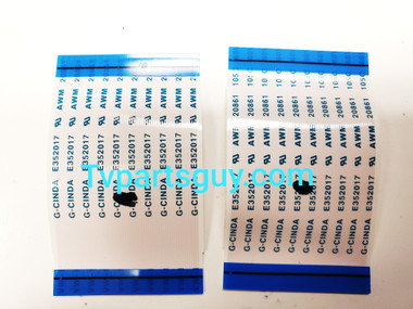 Sceptre W65 RHTV58EA TCon Board to Panel Ribbon Cables E352017 / 20861 ...
