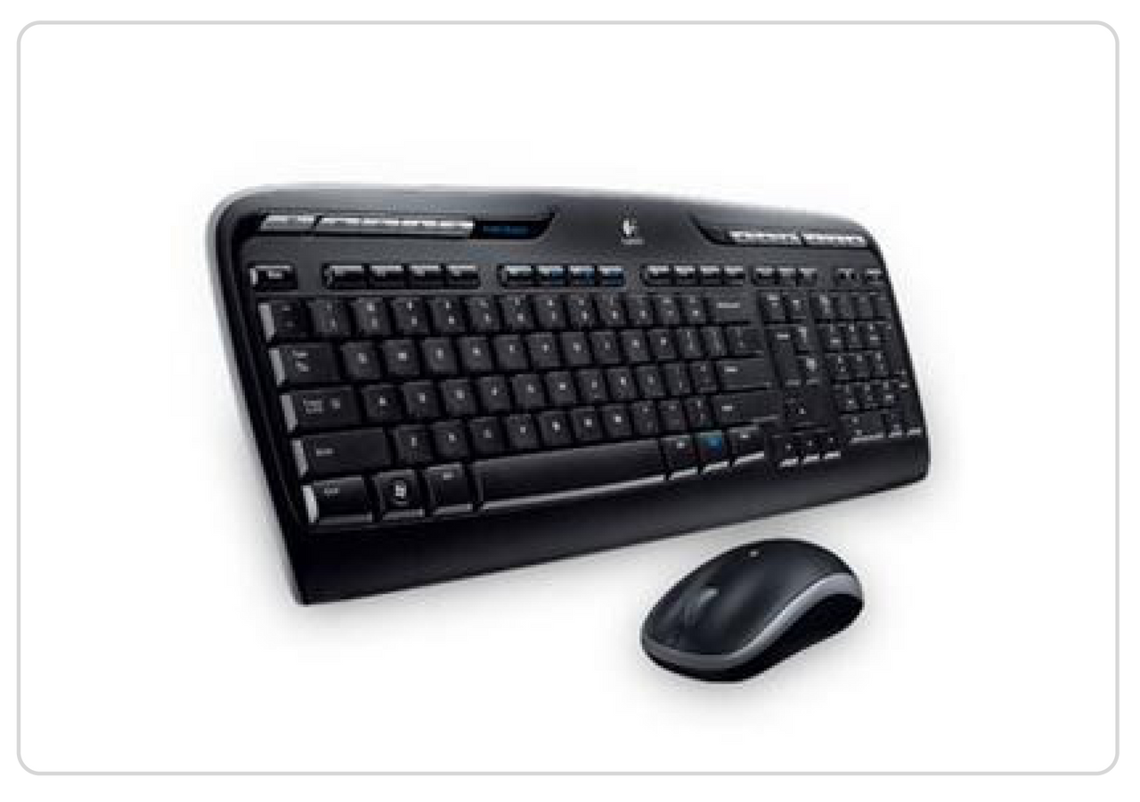Logitech MK320 Wireless Desktop Combo with Media Shortcuts