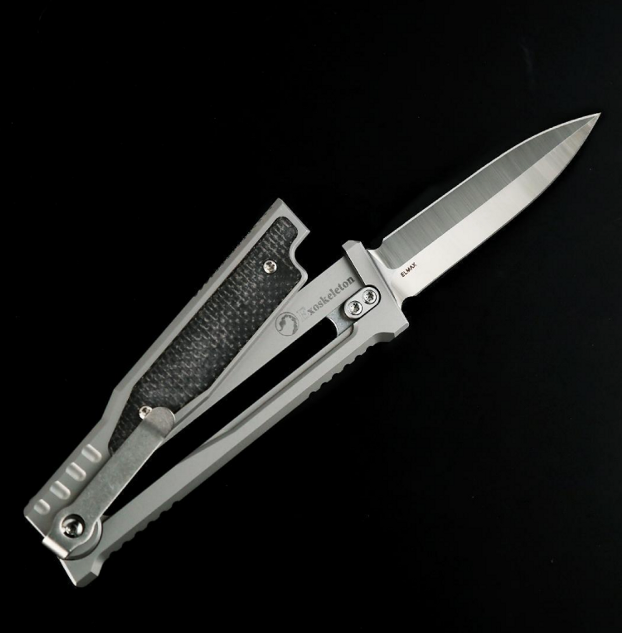 Reate Knives Exo M Titanium Bead Blast Black Micarta Elmax