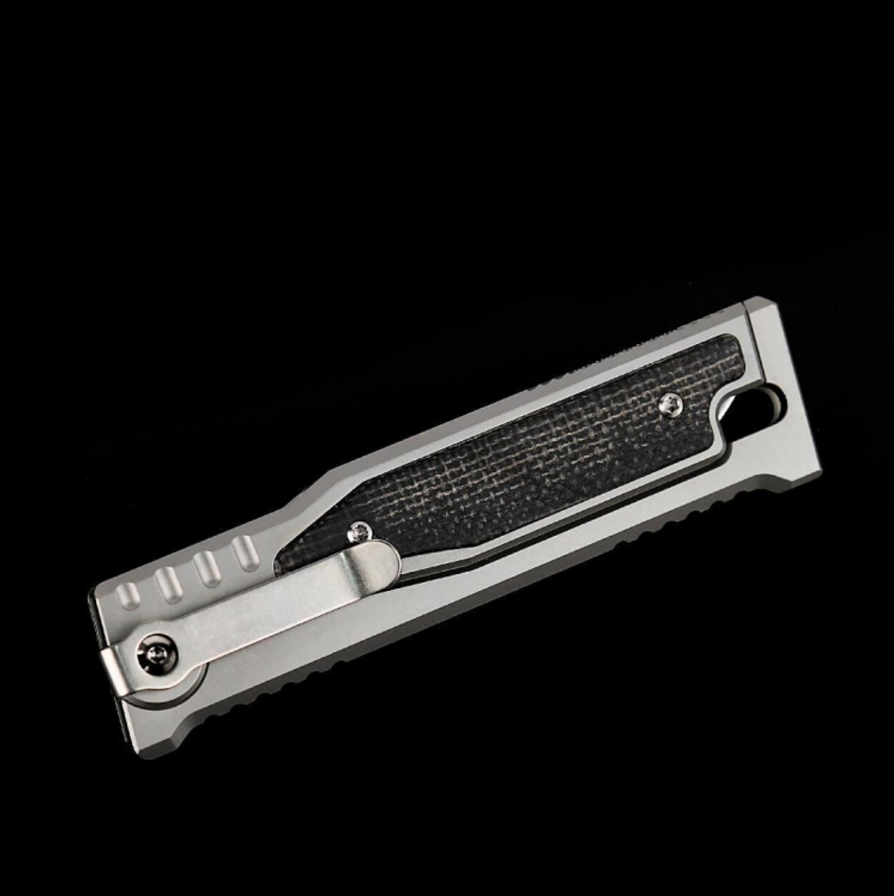 Reate Knives Exo M Titanium Bead Blast Black Micarta Elmax
