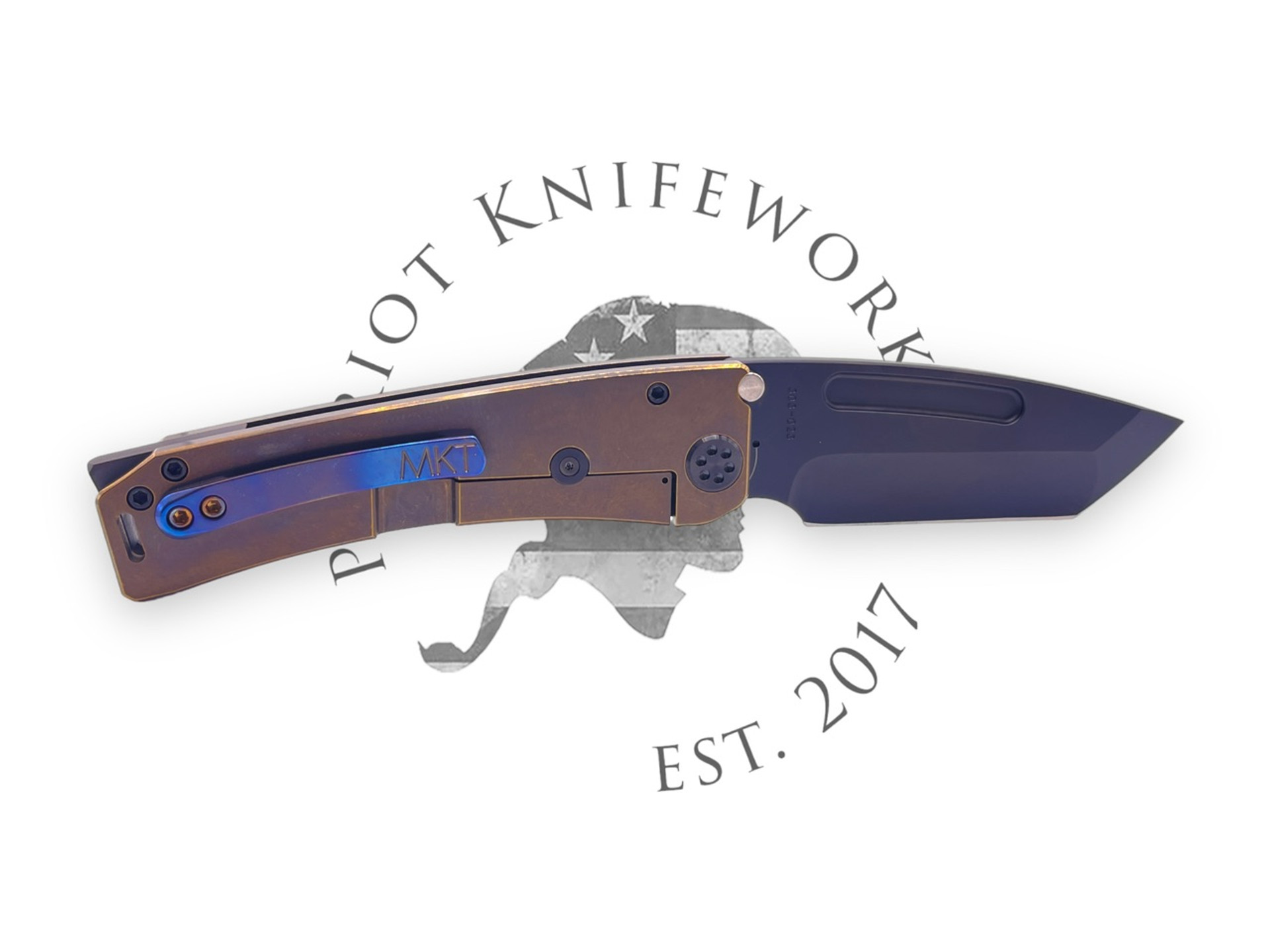 Medford Prae Slim Flipper S45vn Pvd Tanto Blade Facedblue Handles