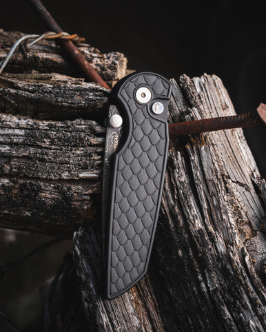 PRO-TECH BSA25.CAMBRIA 2 FLIPPER BLACK AI HANDLE W/ TECHNOCARBO TEAL ...