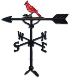 MM-WV-225-200 Weathervane: 32in. Cardinal With Mount