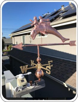 Custom Copper Weathervane Sample 6 - Weathervane & Cupola Shoppe