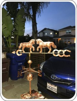 Custom Copper Weathervane Sample 9 - Weathervane & Cupola Shoppe