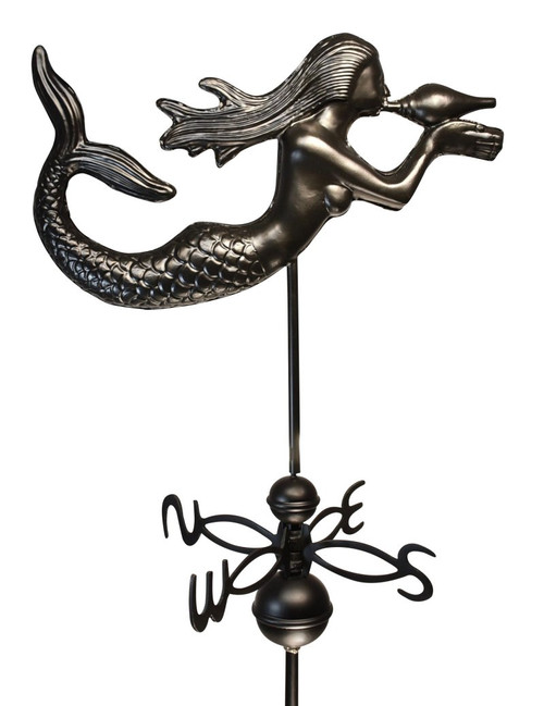 421B Dalvento 24" Mermaid Weathervane with Scrolled Directionals-Large ...