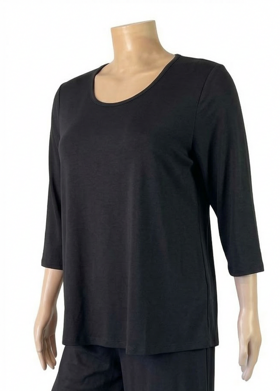 Autumn weight weight A-line T-shirt - 3/4 Sleeve - All necklines - Long ...