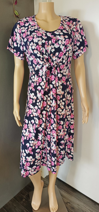 Lou dress in Viscose - Cap Sleeve - Long Island Clothing Limited