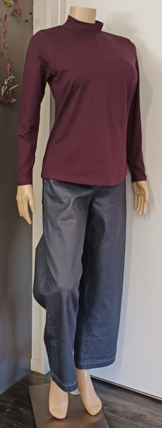 Turtleneck long sleeved top - Cotton - Long Island Clothing Limited
