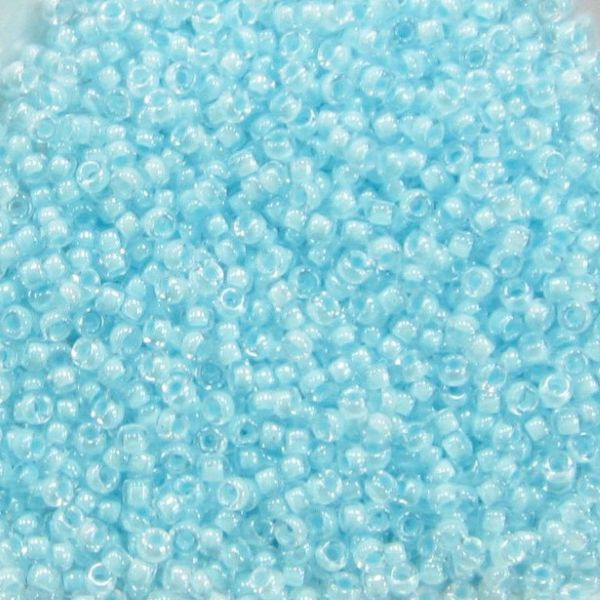 15-0220, Color-Lined Light Blue Luster (14 gr.) - Jill Wiseman Designs
