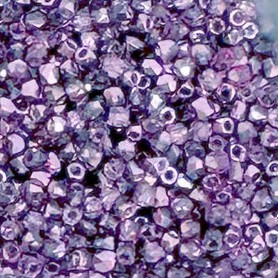 2mm Fire Polish, Flamingo Metallic Ice (True 2) (Qty: 50) - Jill Wiseman Designs