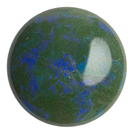 25mm Cabochon par Puca, Frost Royal Blue Travertine (Qty: 1) - Jill ...