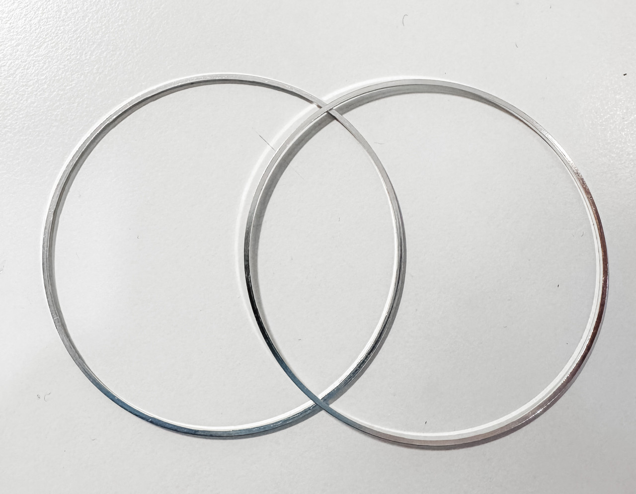 60mm Circle Connectors, Silver-Plated Brass (Qty: 2) Ma Star - Jill ...