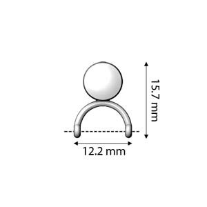 Cymbal Venio II Delica Earring Setting, 24K Gold Plate (1 pair) - Jill ...