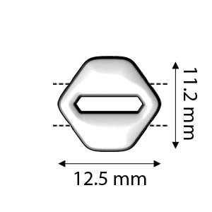 Cymbal Sikamia, Chevron Connector, Rose Gold Plate (Qty: 2) - Jill ...
