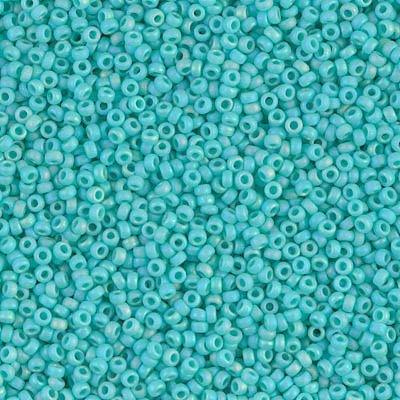 15-0412FR, Matte Opaque Green Turquoise AB (14 gr.) Miyuki (Matches DB ...
