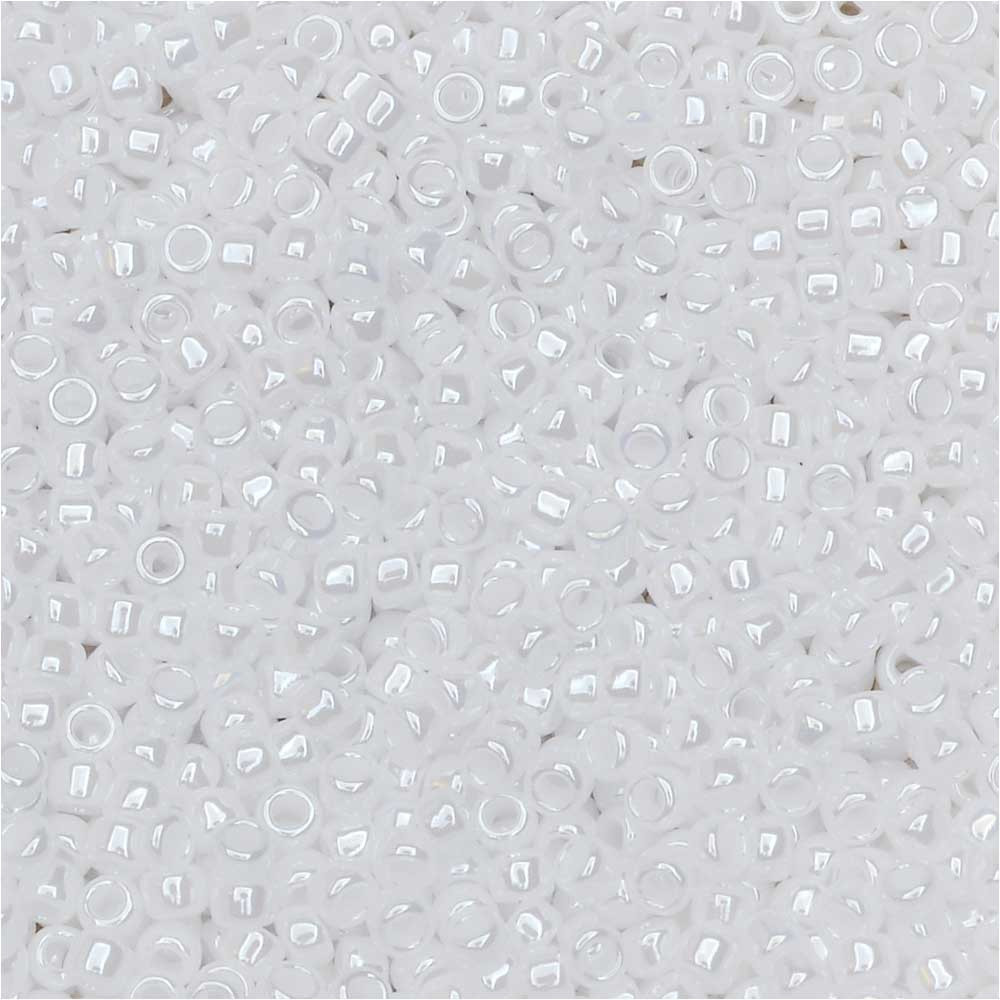 15-0121, Opaque White Luster (14 gr.) Toho - Jill Wiseman Designs