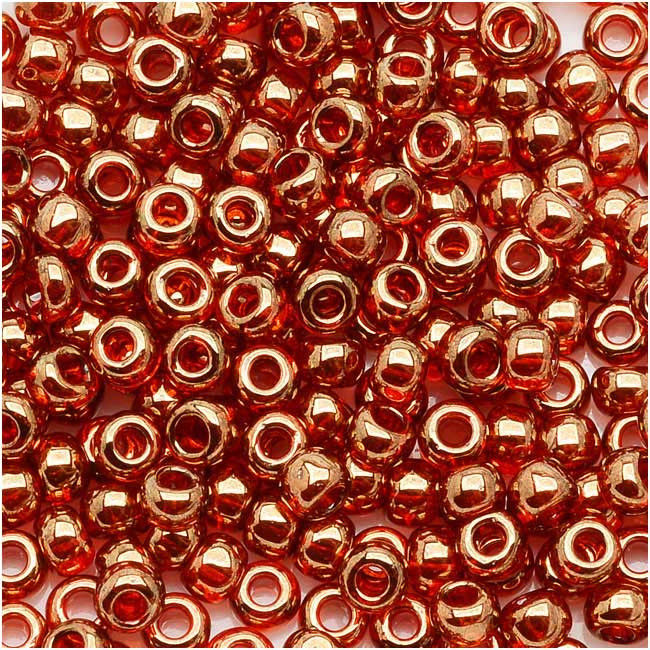 8-0329, Gold-Lustered African Sunset (28 gr.) Toho - Jill Wiseman Designs