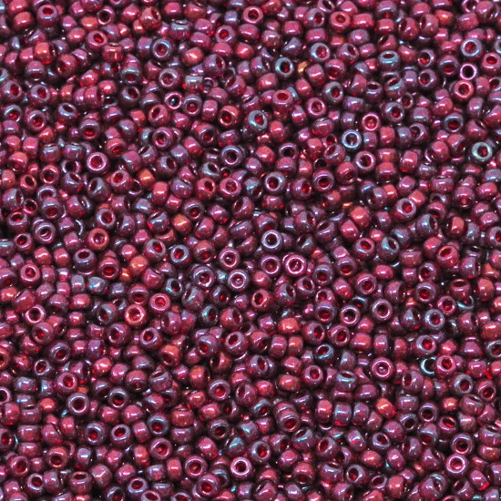8-0313, Raspberry Gold Luster (28 gr.) Miyuki - Jill Wiseman Designs