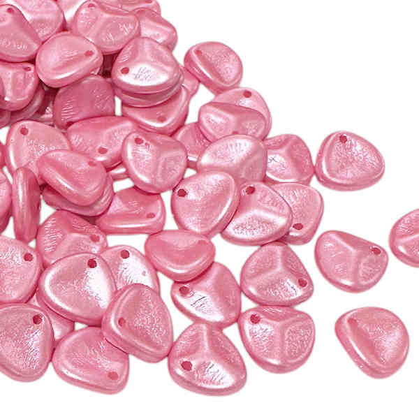 Rose Petal Beads, Pastel Pink (Qty: 50) - Jill Wiseman Designs