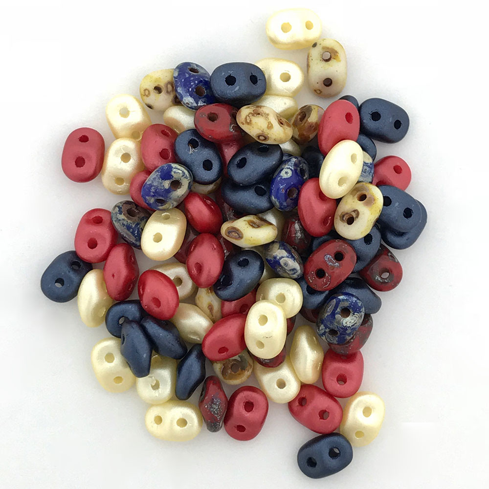 SuperDuos, Old Glory Mix (10 gr.) - Jill Wiseman Designs